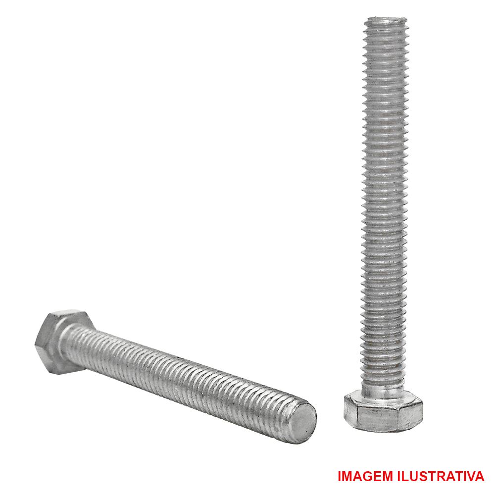 Parafuso sextavado de ferro rosca inteira m16-2,00 x 90 ma zincado ...