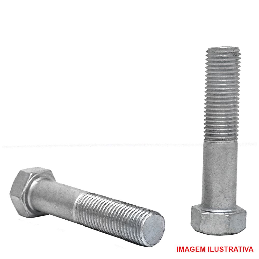 Parafuso sextavado de ferro rosca parcial m20-2,50 x 160 ma zincado ...