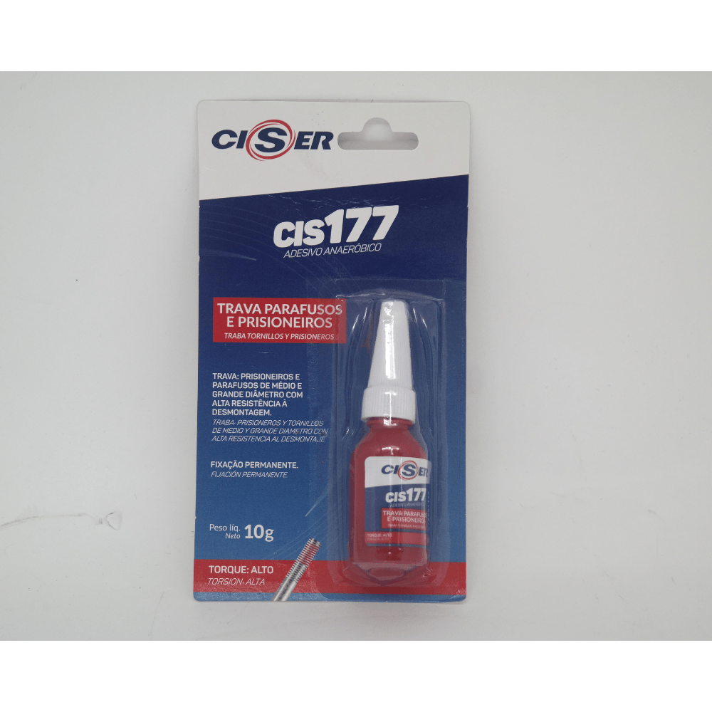 Adesivo anaeróbico (trava rosca) torque alto CIS177 10G - Ciser - ccp