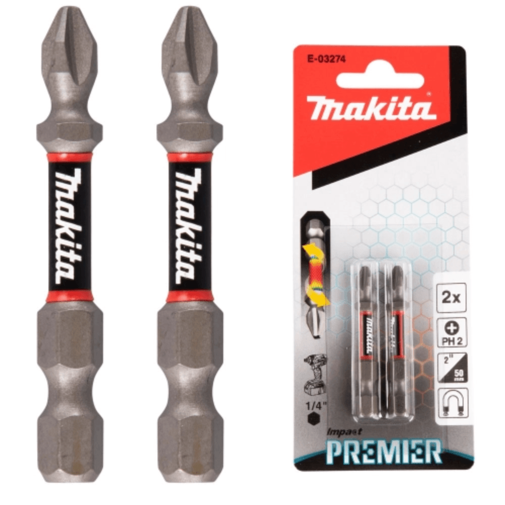 Jogo de Bits de Torção Philips Ph2 x 50 mm E-03274 c/ 2 Unidades ...
