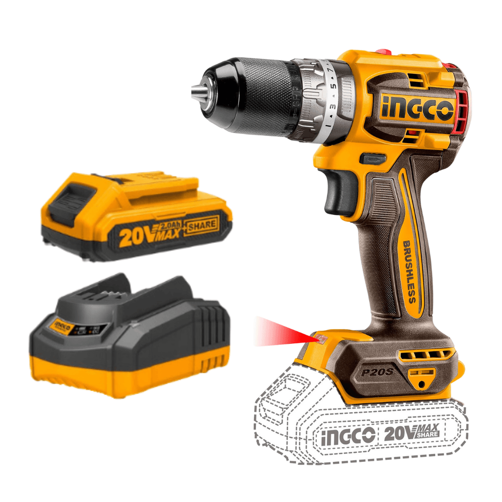 Kit de Parafusadeira e Furadeira CIDLI20621 + 1 Bateria + 1 Carregador ...